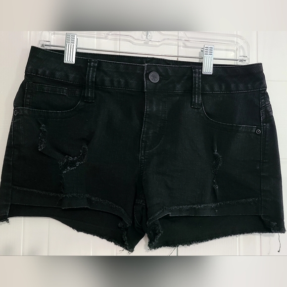 No Boundaries | Shorts | No Boundaries Black Distressed Jean Shorts ...